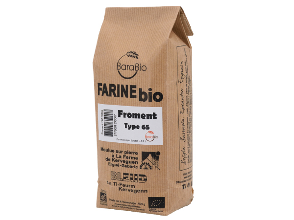 Farine: Farine de froment T65 (blanche) 500g