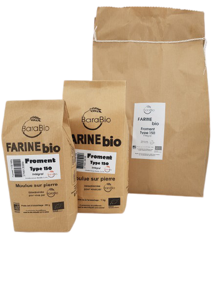 Farine de froment: Farine de froment T150 (intégrale) 500g